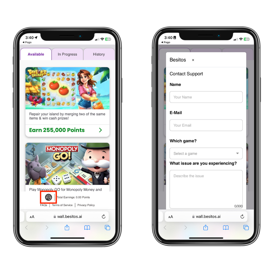 I haven't received points for a game I played in Pogo Powerplay – Pogo